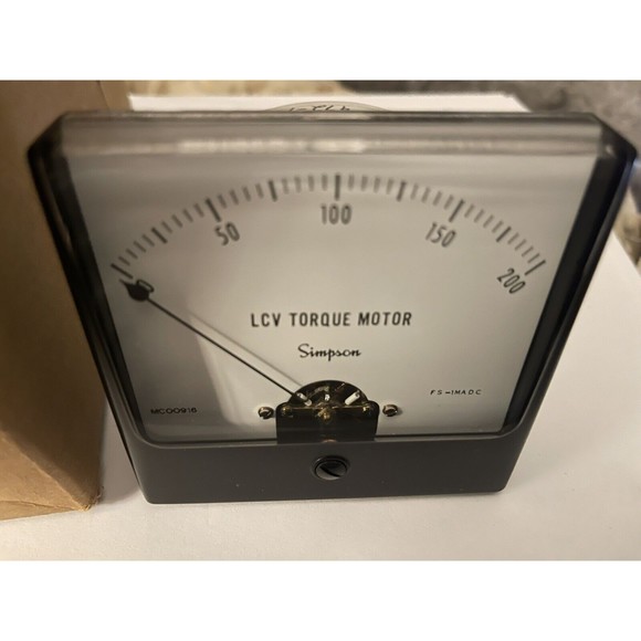 Simpson | Other | Simpson Lcv Torque Motor Meter New Old Stock | Poshmark